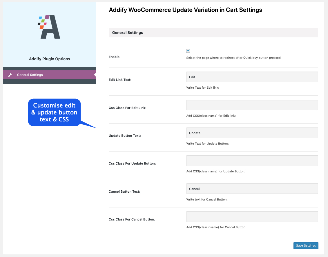 Woocommerce Update Variations In Cart Plugin By Addify Codecanyon